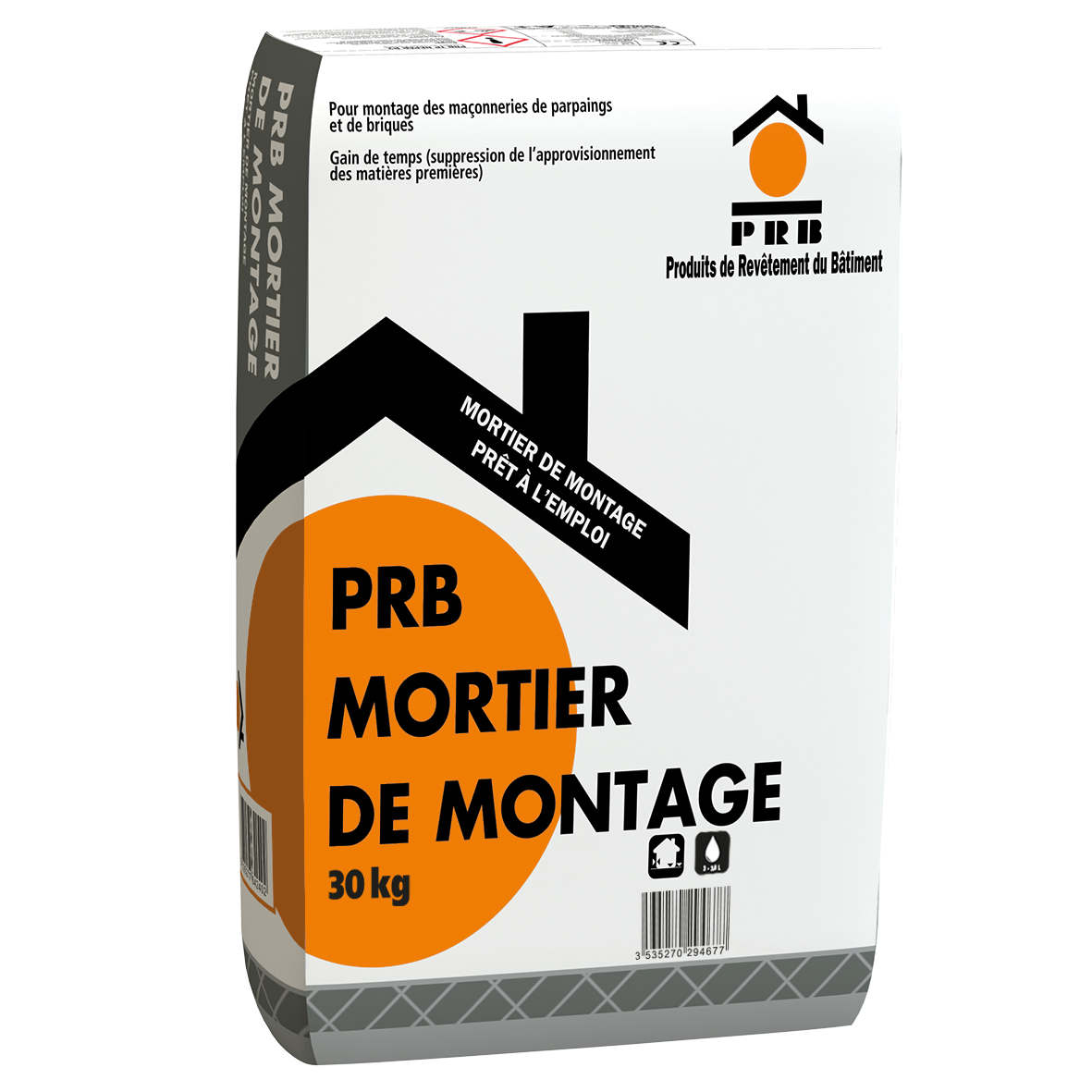 PRB MORTIER DE MONTAGE 30KG — Brico et Matériaux